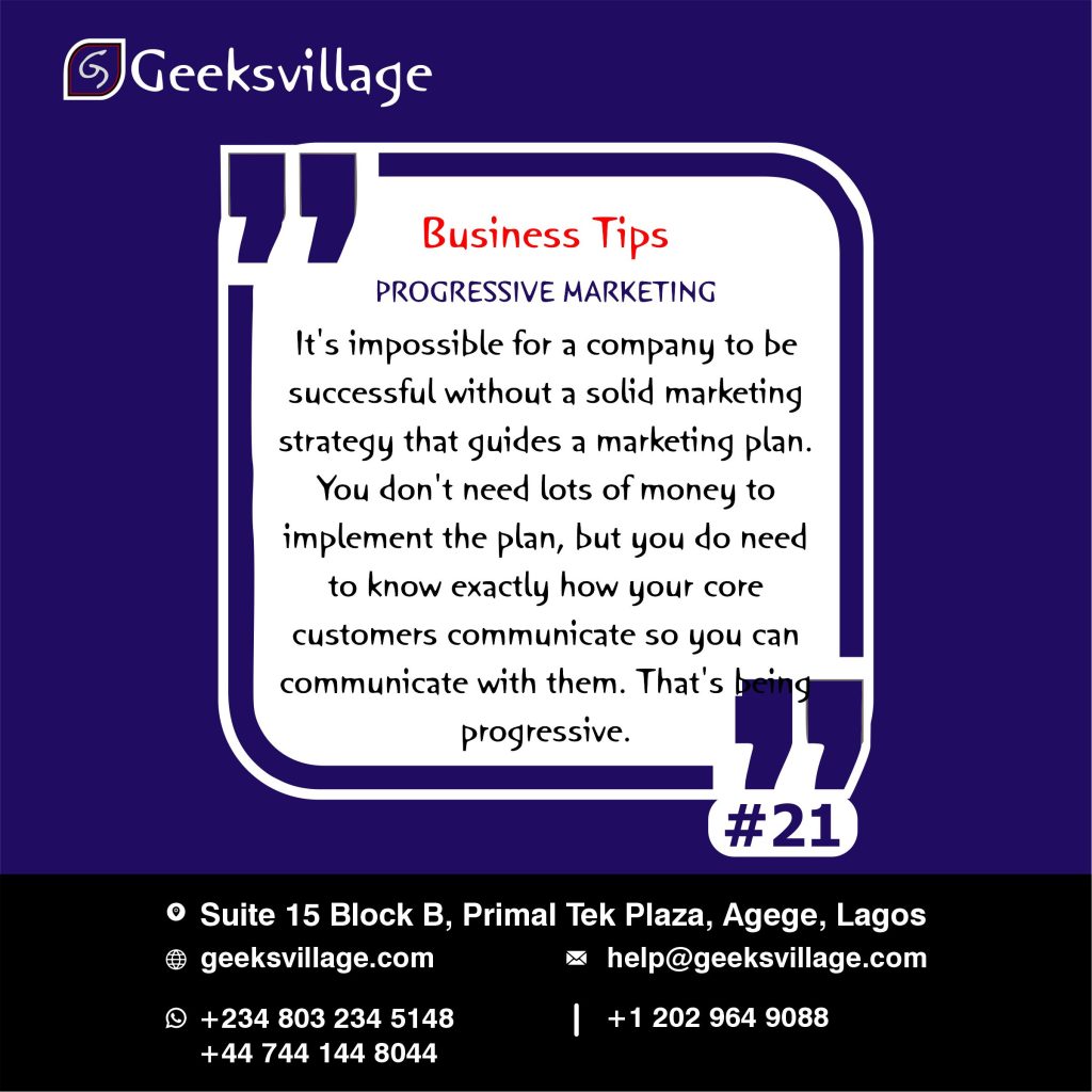 Progressive Marketing | Geeksvillage Blog